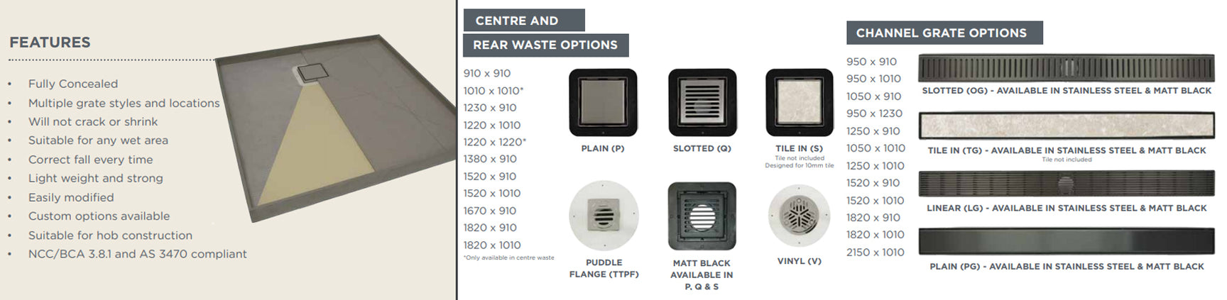 The Universal Shower Base — Revive Bathroom Supplies