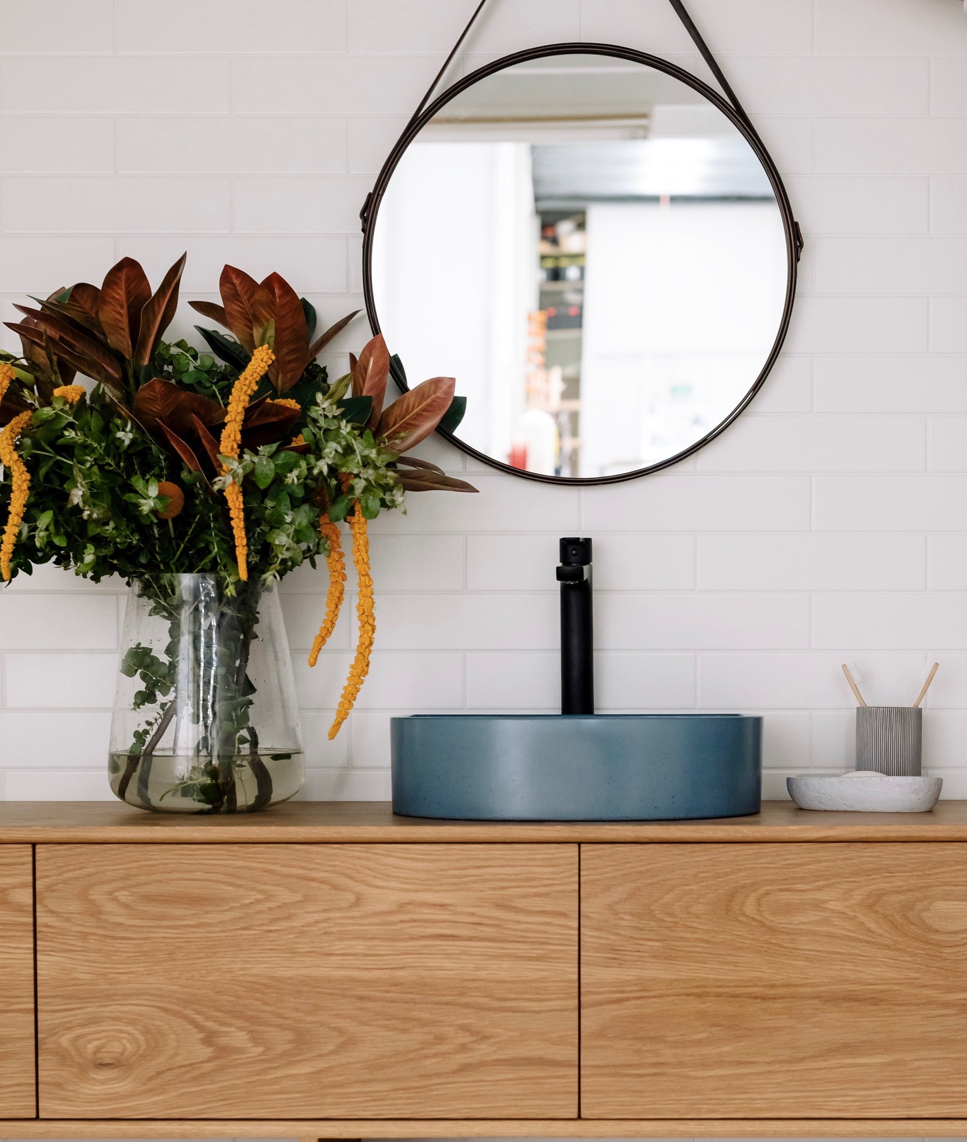 Half Moon Concrete Basin — Revive Bathroom Supplies