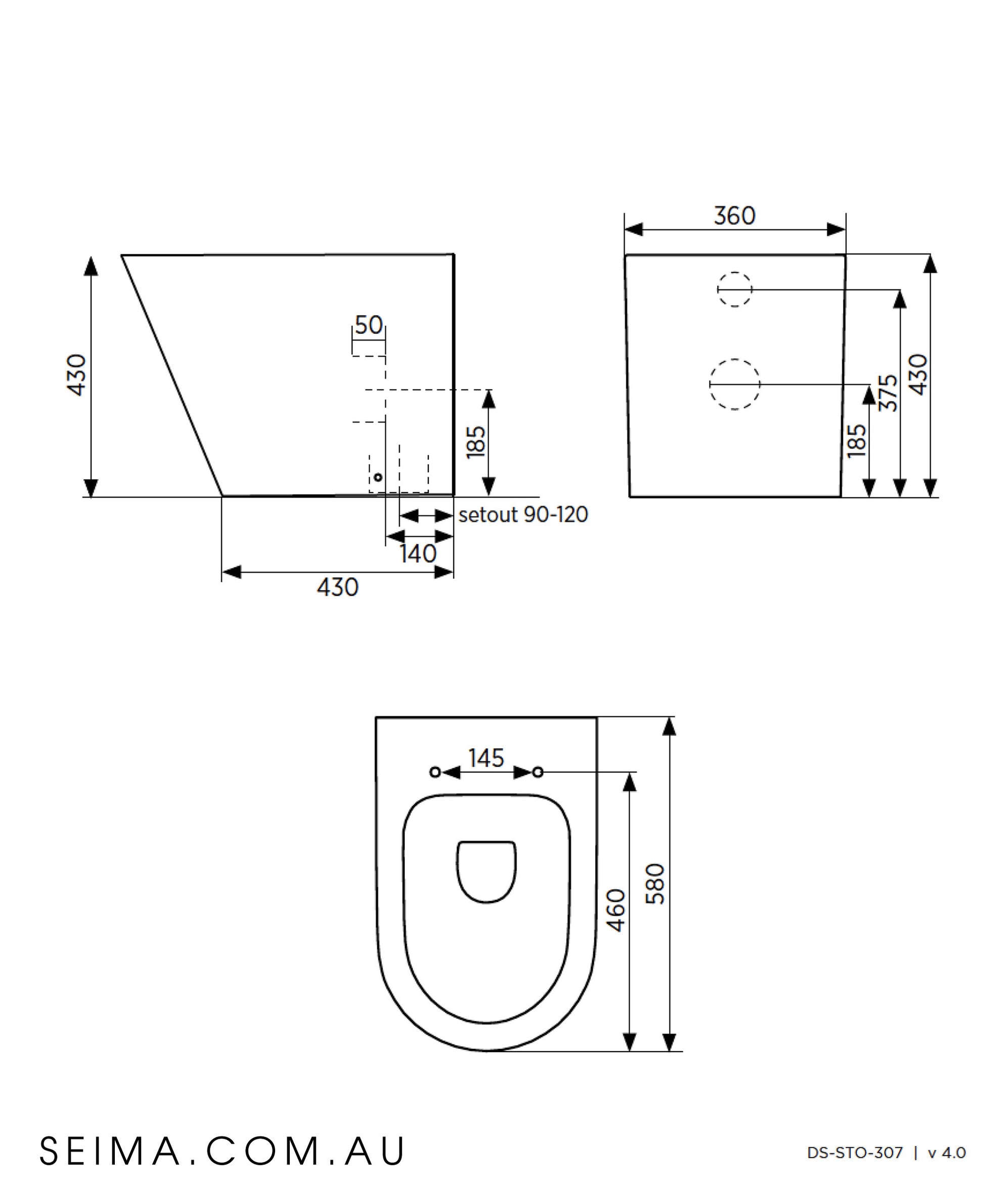 Modia Floor Mount In Wall Toilet Suite — Revive Bathroom Supplies